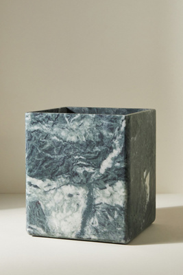 Esmeralda Marble Trash Can | AnthroLiving