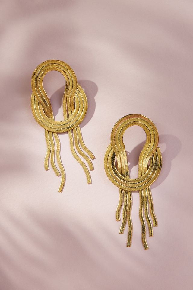 Wrapped Loop Drop Earrings | Anthropologie
