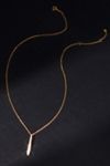 Linear Delicate Drop Gold Necklace | Anthropologie