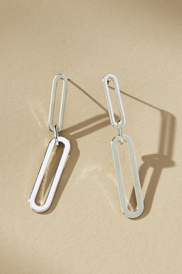 Double Paperclip Earrings | Anthropologie