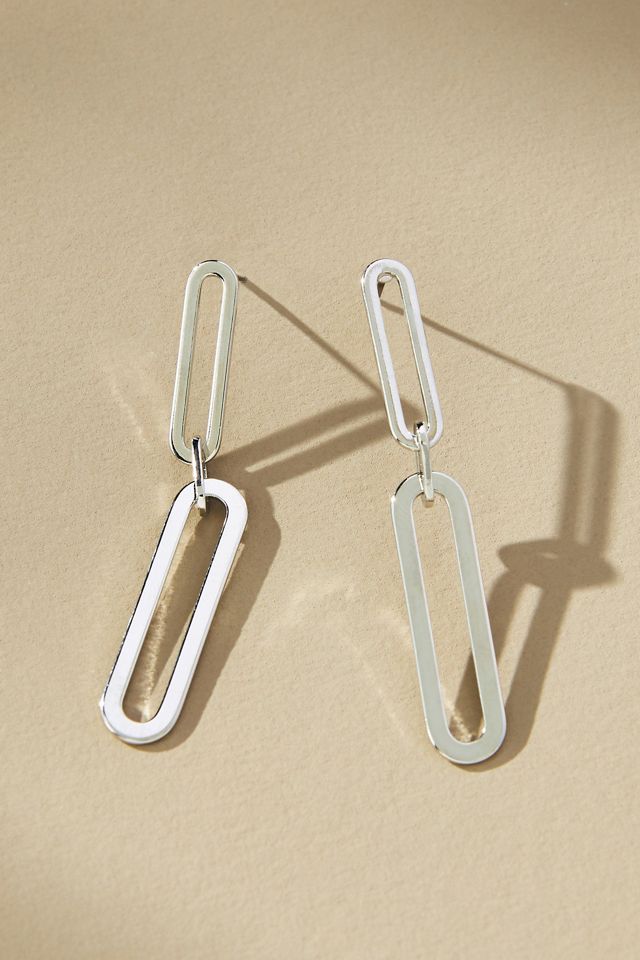 Double Paperclip Earrings | Anthropologie