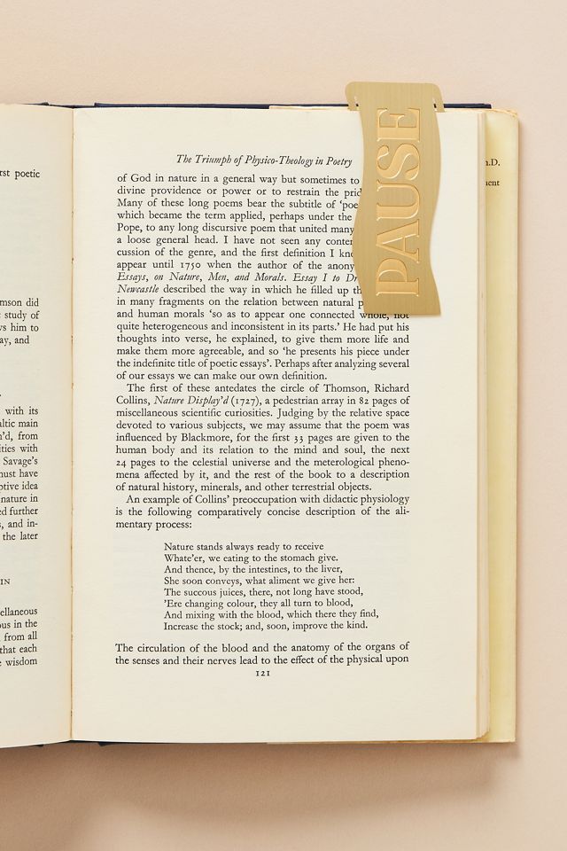 Papier Pause Bookmark | AnthroLiving