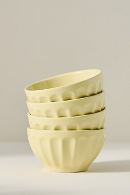 Amelie Latte Cereal Bowls, Set of 4 | Anthropologie UK