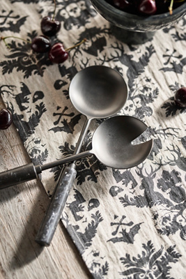 Black Marble Handle Serving Utensils, Set of 2 | Anthropologie