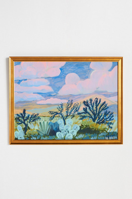 Pink Texas Sunset Wall Art | AnthroLiving