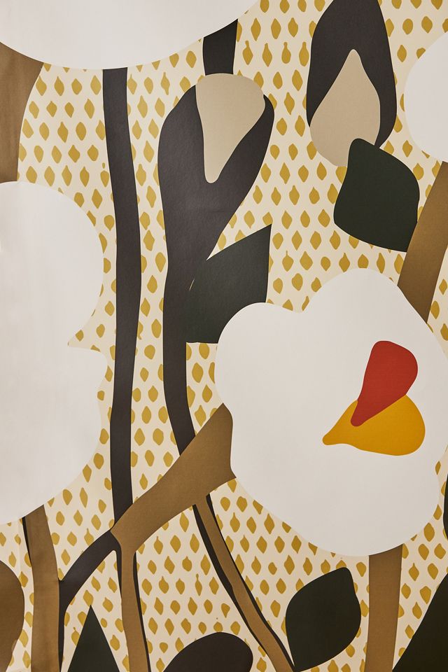 Mitchell Black Poppy Fields Mural | AnthroHome