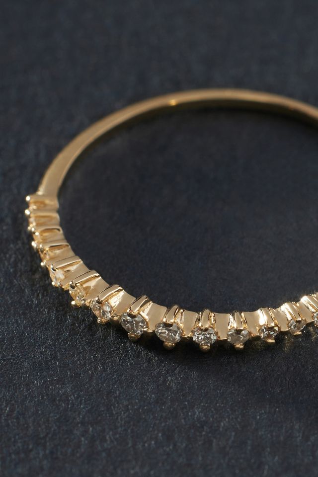 Pavé Diamond Stacker Ring | Anthropologie