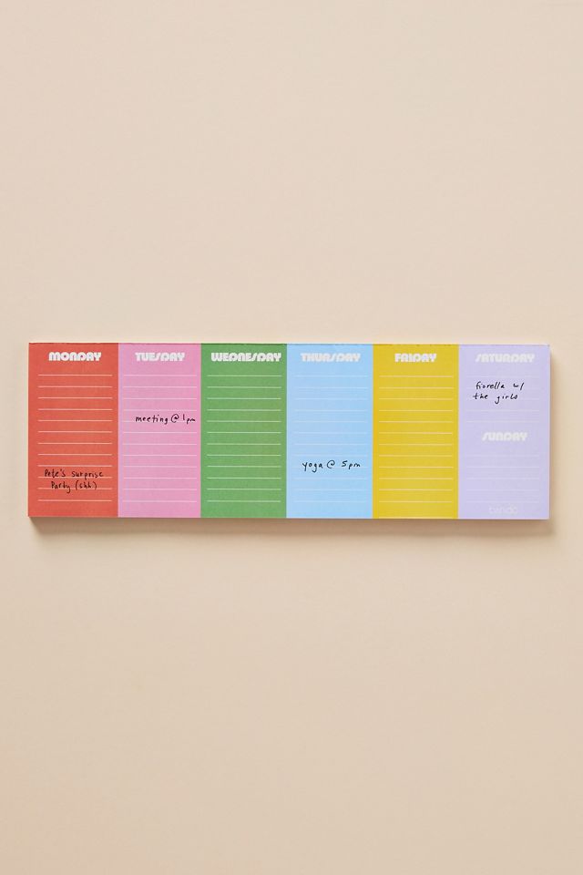 Day of the Week Notepad | AnthroLiving