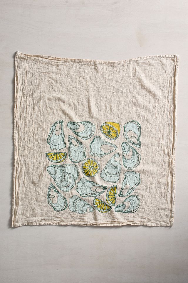 Oysters Dish Towel | Terrain