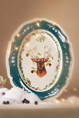 Lou Rota Twelve Days of Christmas Platter | Anthropologie UK