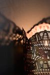 Lacy Fan Candle Holder, Copper | AnthroLiving