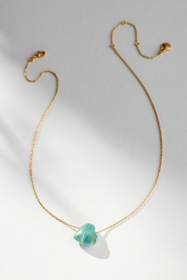 BaubleBar Juno Stone Heart Necklace | Anthropologie
