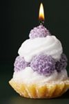 Mini Raspberry Tarte Dessert-Shaped Wax Candle | AnthroLiving