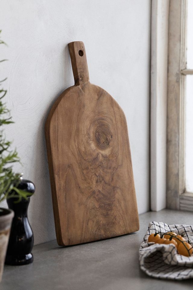 Teak Paddle Serving Board | AnthroLiving