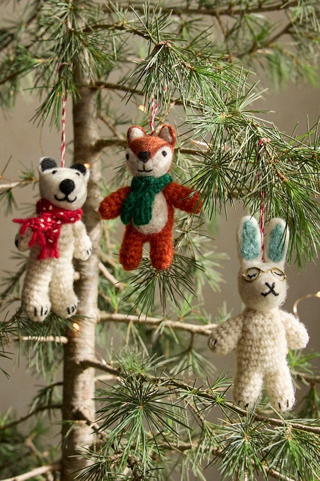 Forest Friends Ornaments, Set of 3 | AnthroLiving