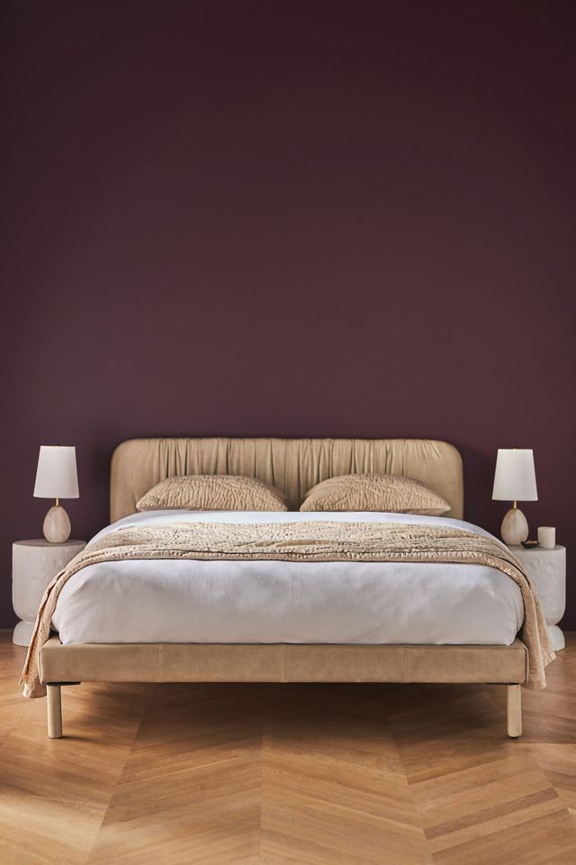 Rita Leather Bed | AnthroLiving