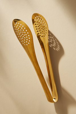 Golden Slotted Tongs | AnthroLiving