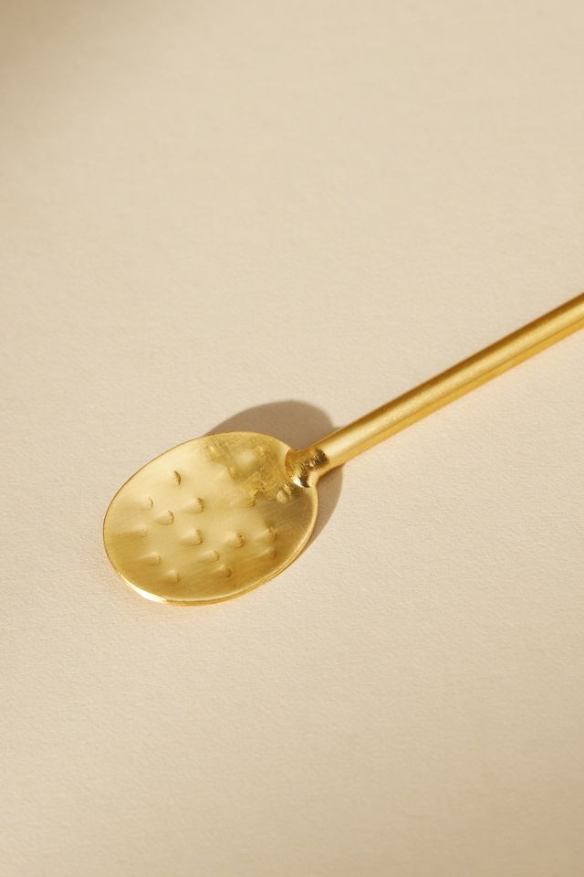 Golden Cocktail Spoon | Anthropologie