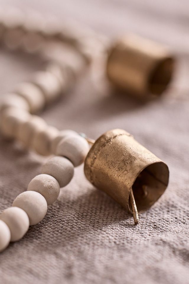 Mini Beaded Bell Garland | AnthroLiving