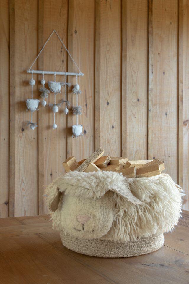 Lorena Canals Woolable Sheep Basket | AnthroLiving