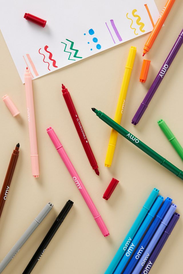 Dual-Tip Markers, Set of 16 | AnthroLiving