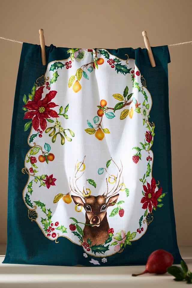 Lou Rota Twelve Days of Christmas Dish Towel | AnthroLiving