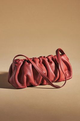 Leather Scrunch Shoulder Bag | Anthropologie