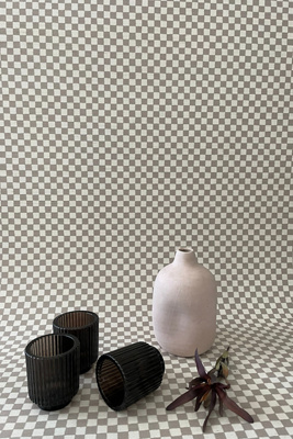 Poppy Print Studio Checker Grasscloth Wallpaper | AnthroLiving