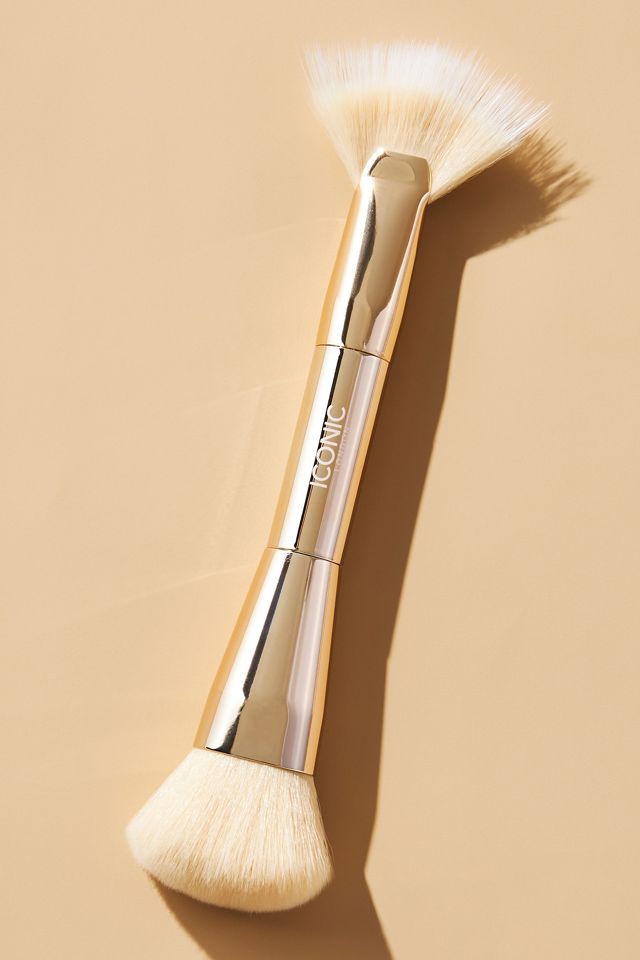 ICONIC London Cheek Glow Duo Brush | Anthropologie