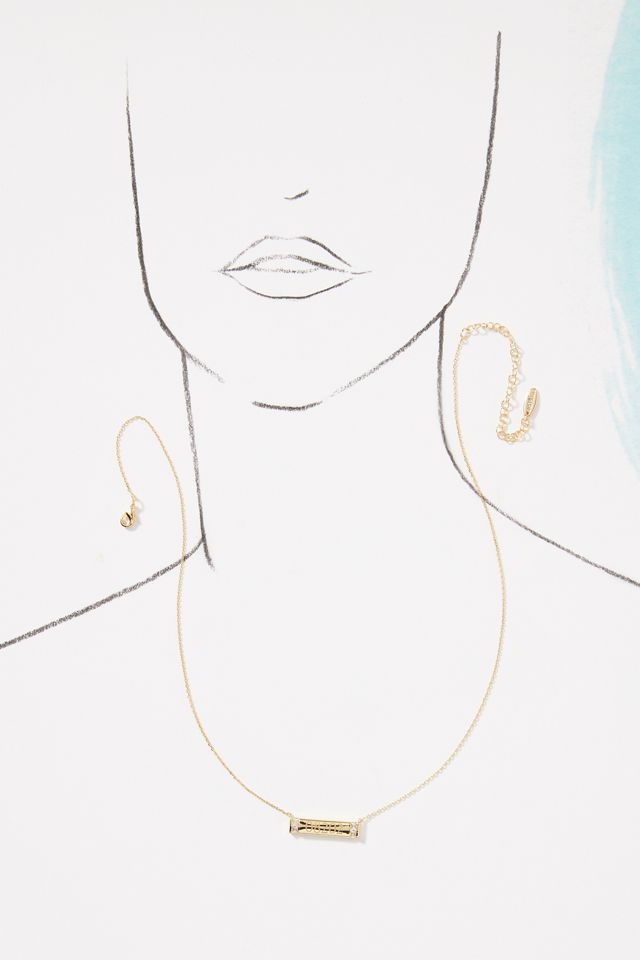 Zip Code Dog Tag Necklace | Anthropologie