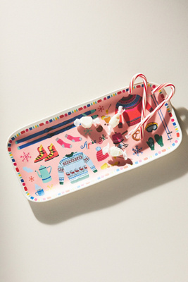 Emily Taylor for George & Viv Small Melamine Platter | AnthroLiving