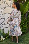 Sarah Hann Tiered Lurex Dress | Anthropologie