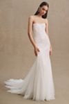Wtoo by Watters Brooks Strapless Beaded Tulle Wedding Gown | Anthropologie