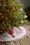 Leafy Embroidered Tree Skirt | AnthroLiving