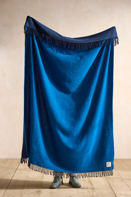 Reversible Twilight Merino Wool Throw | AnthroLiving