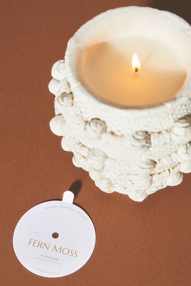 Minka Fern Moss Ceramic Candle | Anthropologie