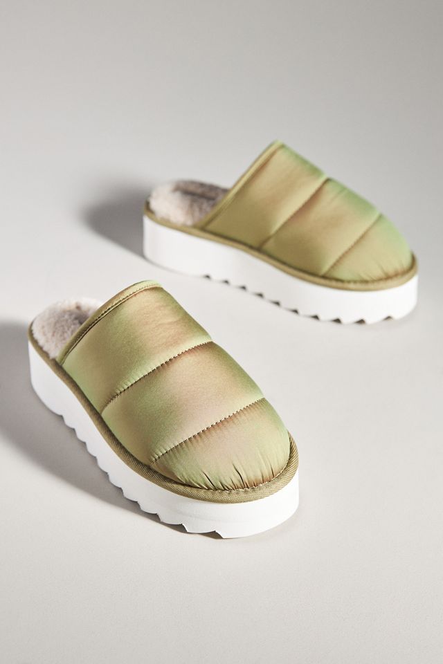 Maeve Puffy Platform Slippers | Anthropologie