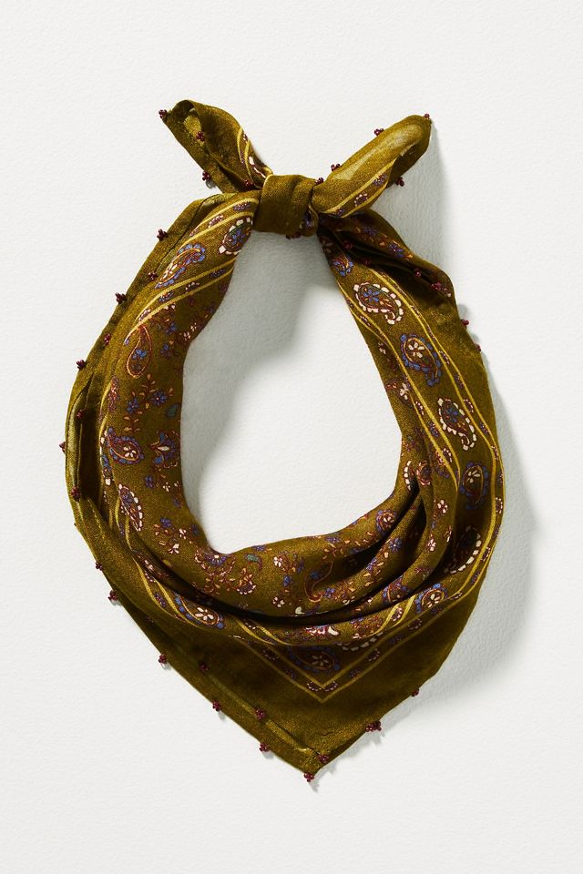 Chan Luu Beaded Bandana Scarf | Anthropologie