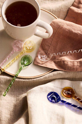 Swirly Glass Spoons, Set of 6 | Terrain
