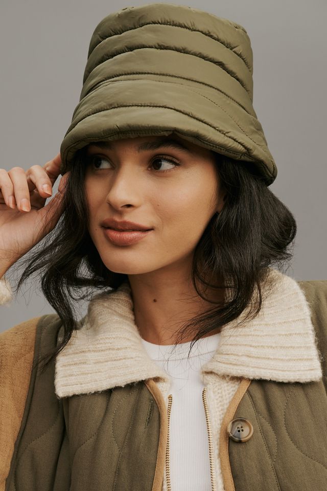 By Anthropologie Puffer Bow Bucket Hat | Anthropologie