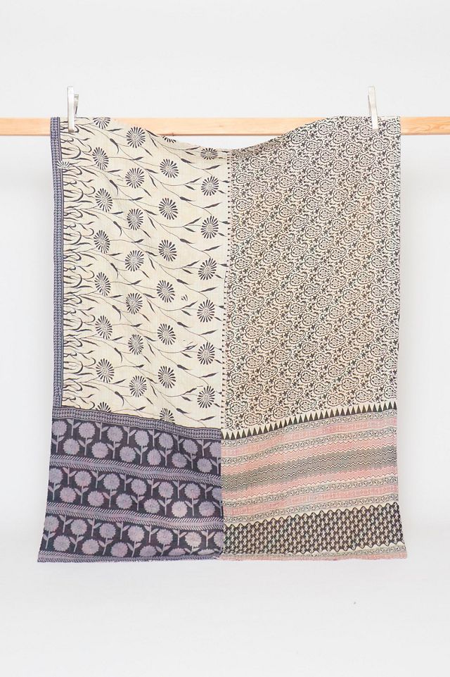 Anchal Twin Vintage Kantha Quilt No. T230202 | Anthropologie