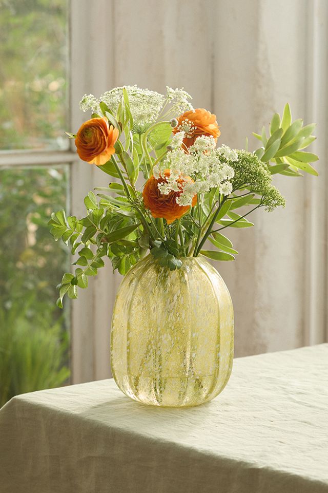 Textured Colorful Glass Vase | Terrain