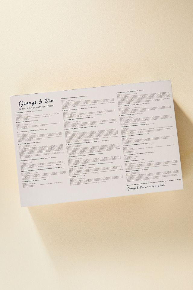 The 2023 George & Viv Beauty Advent Calendar | Anthropologie