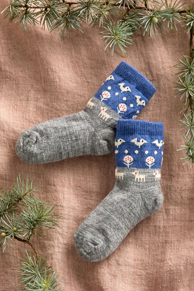 Deer Wool Socks, Youth | AnthroLiving