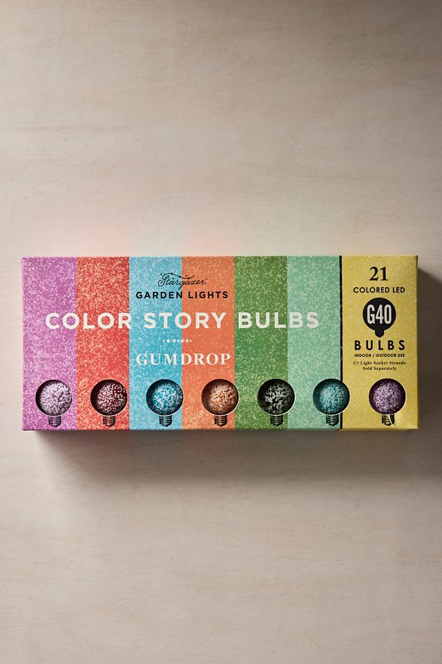 Stargazer Garden Lights Color Story Bulbs, Coated Set of 21 Bulbs Only ...
