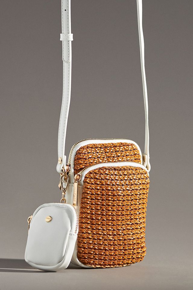 Mali + Lili Jojo Woven Crossbody Bag | Anthropologie