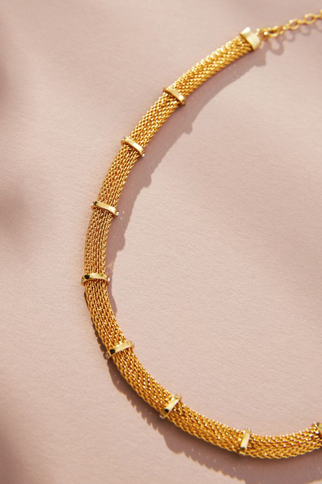 BaubleBar Mesh Chain Choker Necklace | Anthropologie