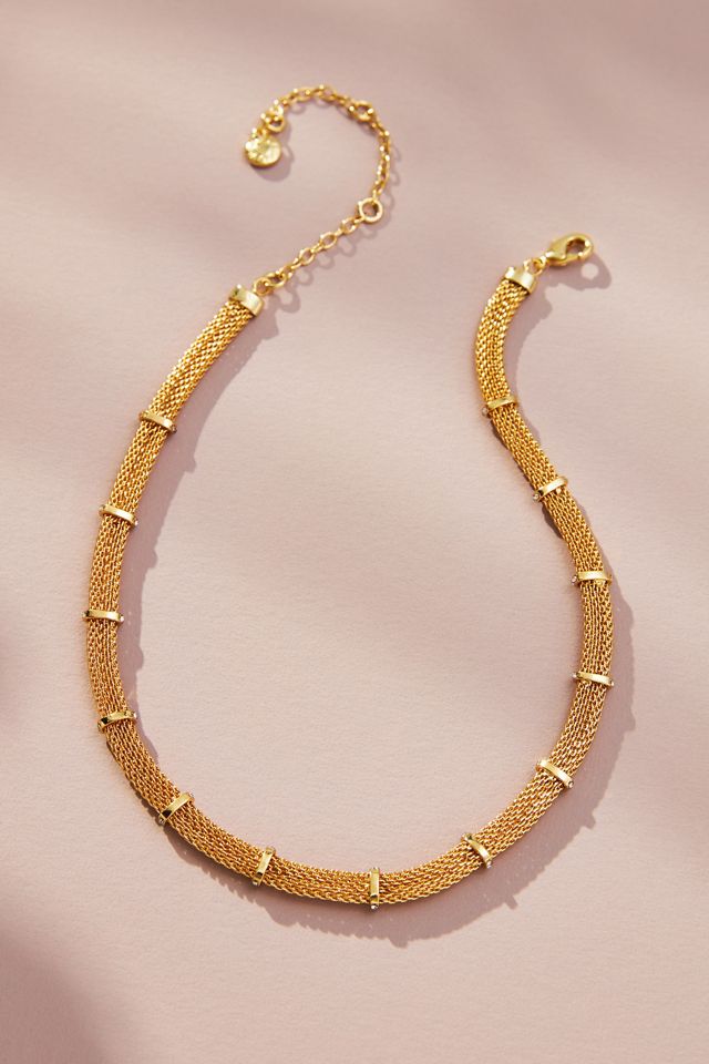 BaubleBar Mesh Chain Choker Necklace | Anthropologie