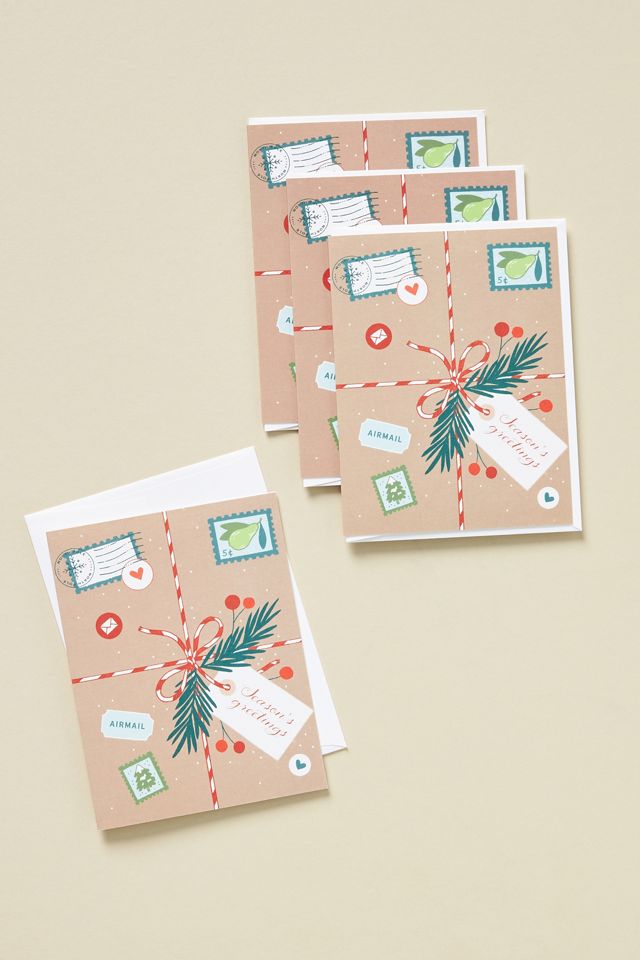 Paper Raven Co. Holiday Package Cards, Set of 8 | AnthroLiving