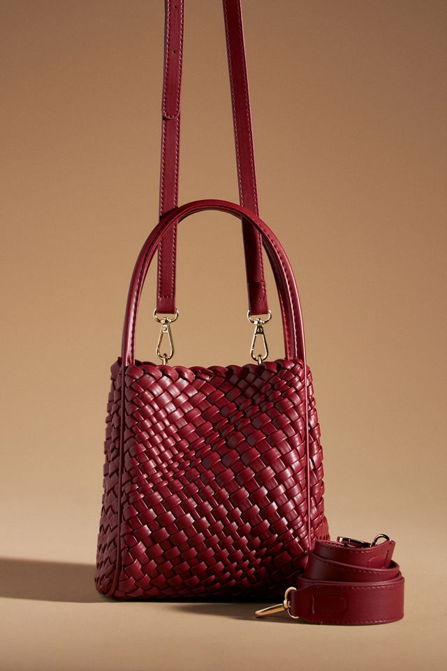 The Woven Mini Hollace Tote | Anthropologie